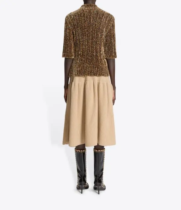 Dries Van Noten Mock Neck Short-sleeved Sweater