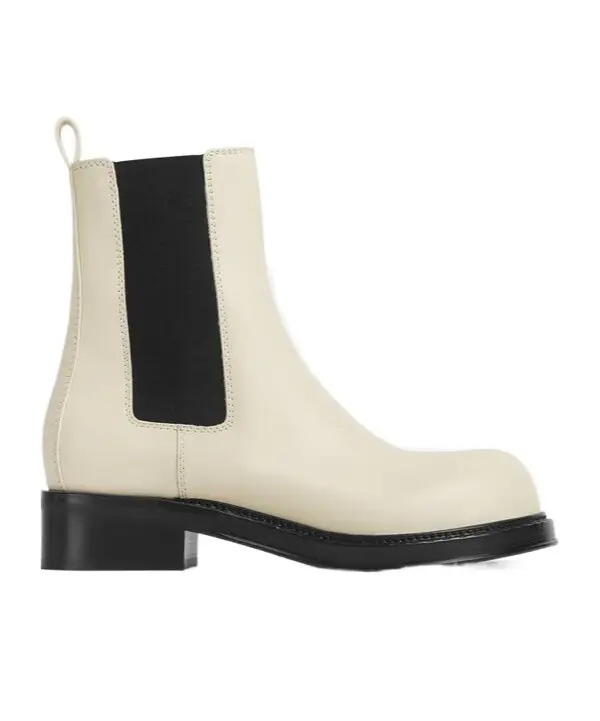 Bottega Veneta Cliff Chelsea Boots - Sea Salt