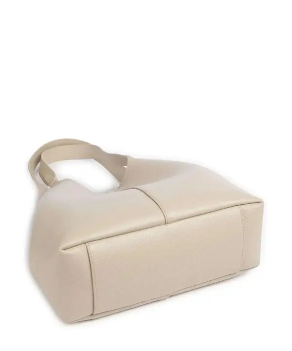 COCCINELLE C-easy Logo Plaque Shoulder Bag - Nude