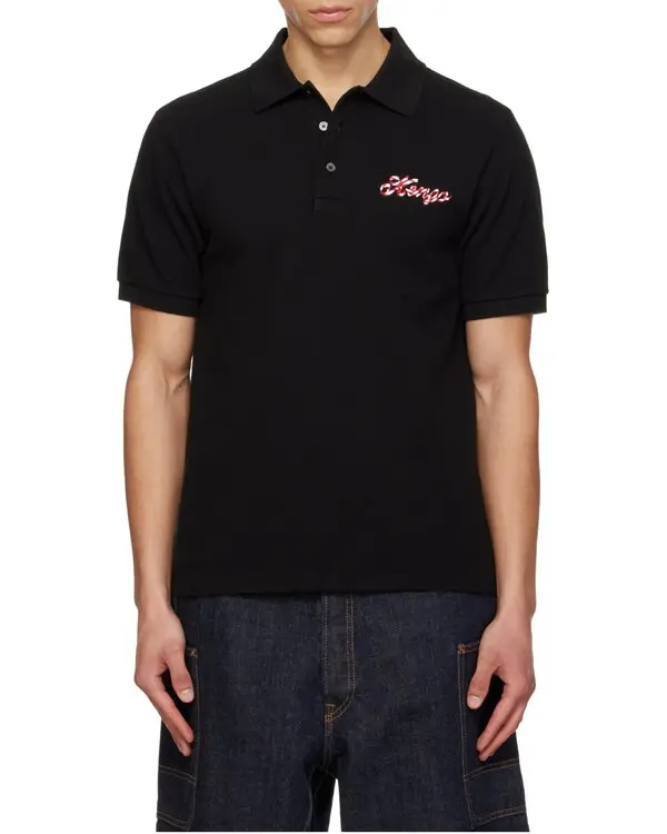 Kenzo Winter Holidays Embroidered Slim Polo Shirt