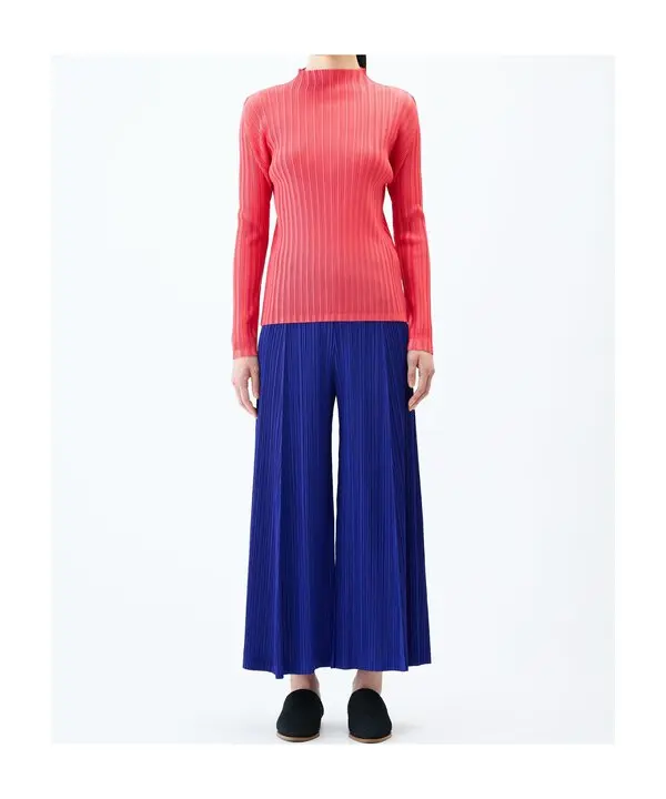 PLEATS PLEASE BY ISSEY MIYAKE Wide Leg Pleated Trousers