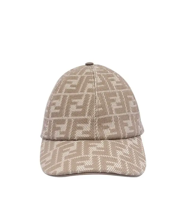 Fendi Ff Jacquard Baseball Cap - Brown