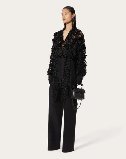Valentino Garavani Crepe Couture Tailored High-rise Trousers