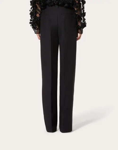 Valentino Garavani Crepe Couture Tailored High-rise Trousers