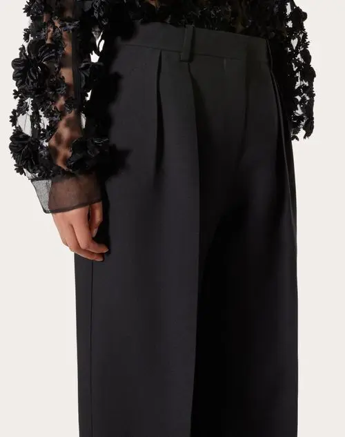 Valentino Garavani Crepe Couture Tailored High-rise Trousers