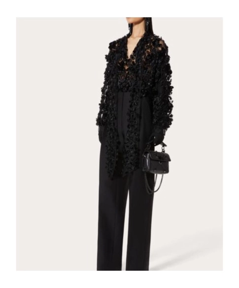Valentino Garavani Crepe Couture Tailored High-rise Trousers