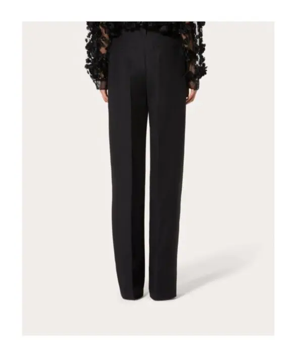 Valentino Garavani Crepe Couture Tailored High-rise Trousers