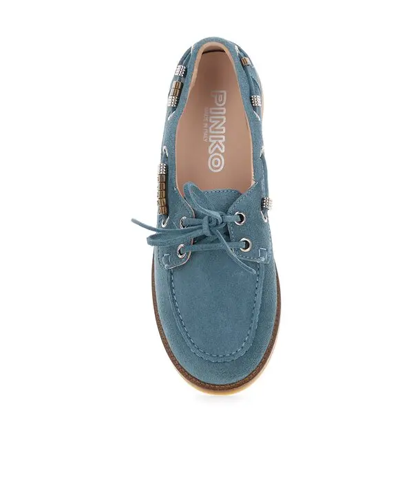 Pinko Grace 01 Suede Lace-up Loafers