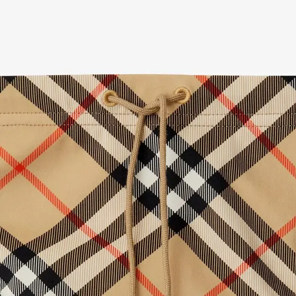 Burberry Check Drawstring Swim Shorts
