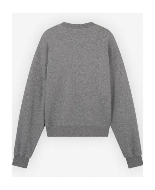 Maison Kitsuné Fox Patch Crewneck Sweatshirt - Gray