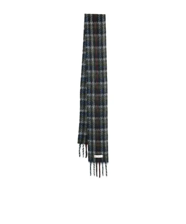 Marni Logo-patch Scarf - Black