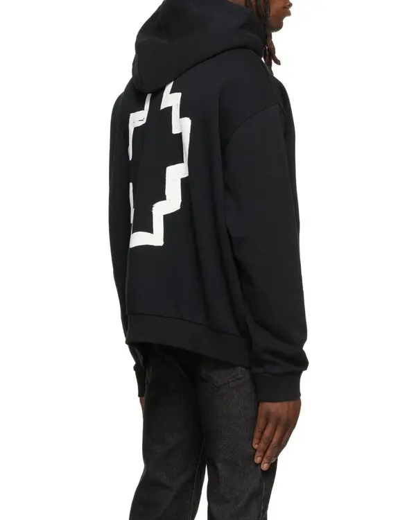 MARCELO BURLON COUNTY OF MILAN Logo Printed Drawstring Hoodie