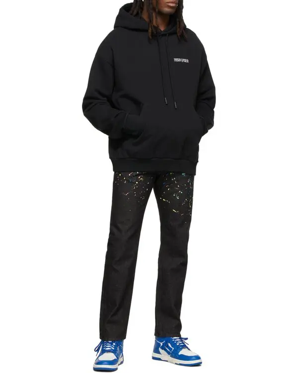 MARCELO BURLON COUNTY OF MILAN Logo Printed Drawstring Hoodie