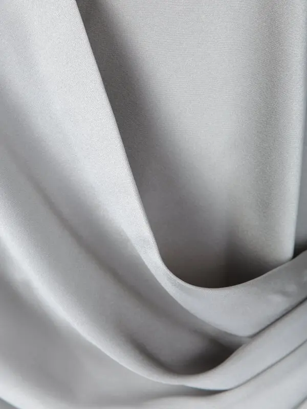 Giorgio Armani Wrap Design Blouse With Draping Details - Grey