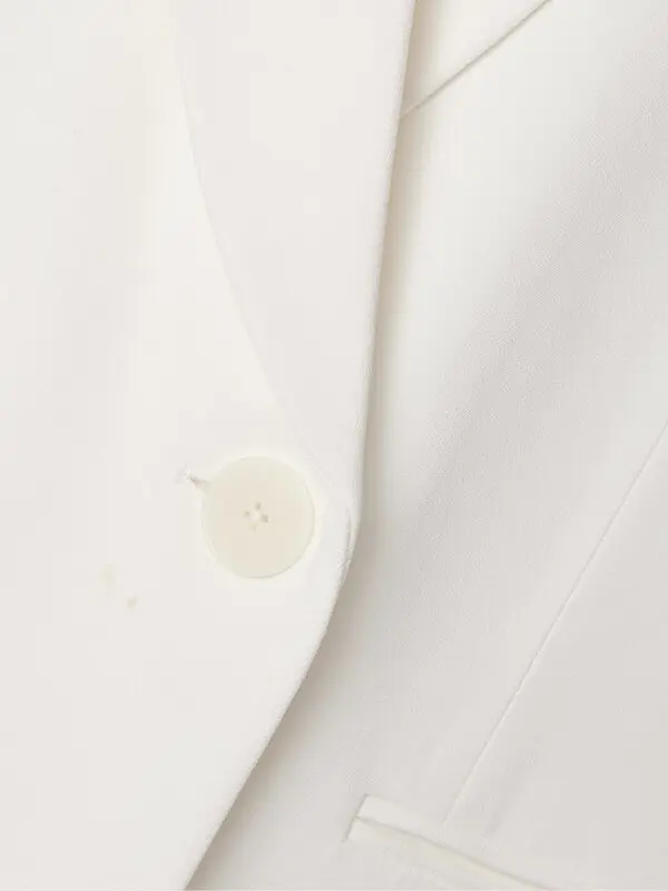 THE ROW Alda Crepe Double-breasted Blazer