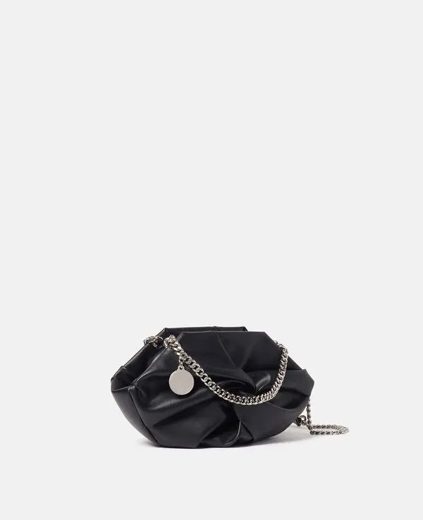 Stella McCartney Twist Detailed Shoulder Bag - Black