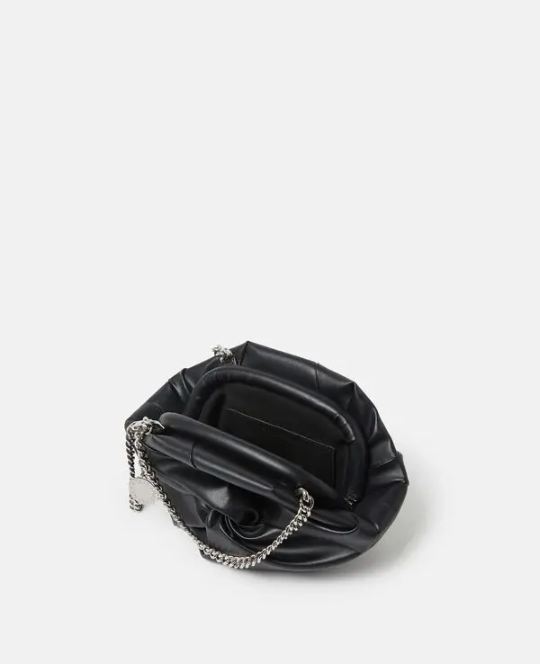 Stella McCartney Twist Detailed Shoulder Bag - Black
