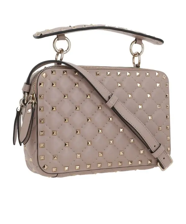 Valentino Garavani Rockstud Spike Crossbody Bag - Nude
