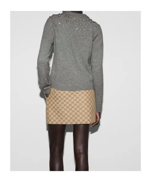 Gucci Embellished Crew-neck Sweater
