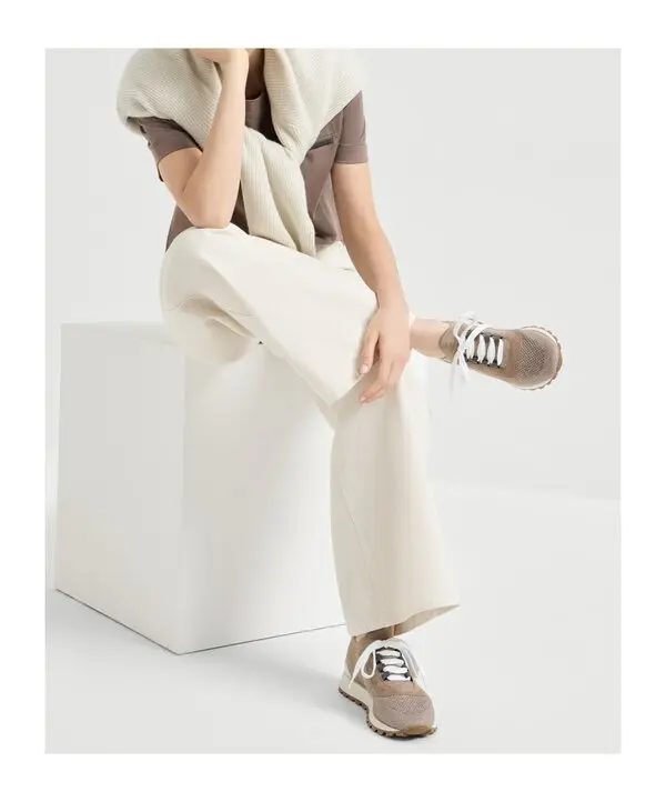 Brunello Cucinelli Runner Knit Low-top Sneakers