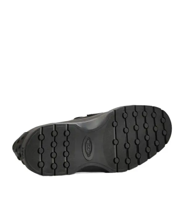 TOD'S Leather Loafers With Metal Detail - Black