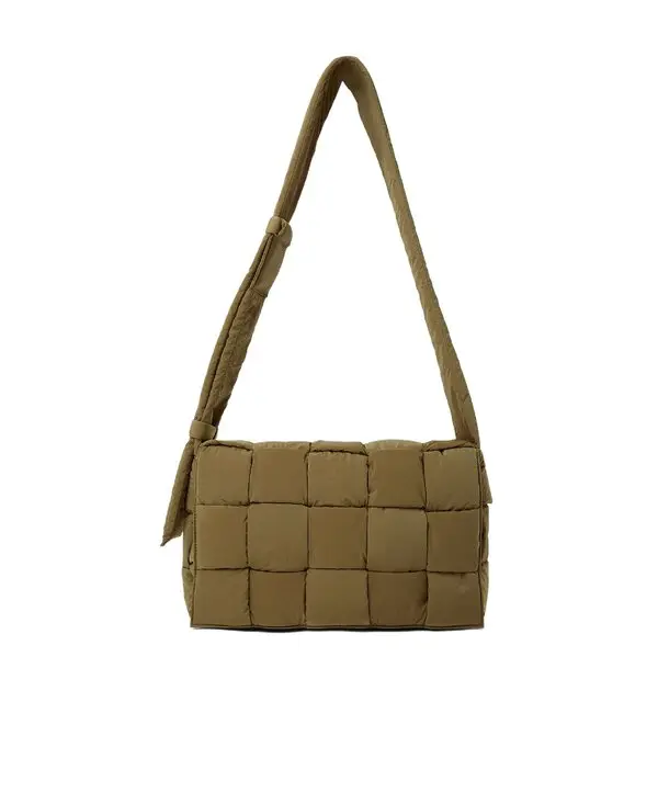 Bottega Veneta Intrecciato Shoulder Bag - Mud Color