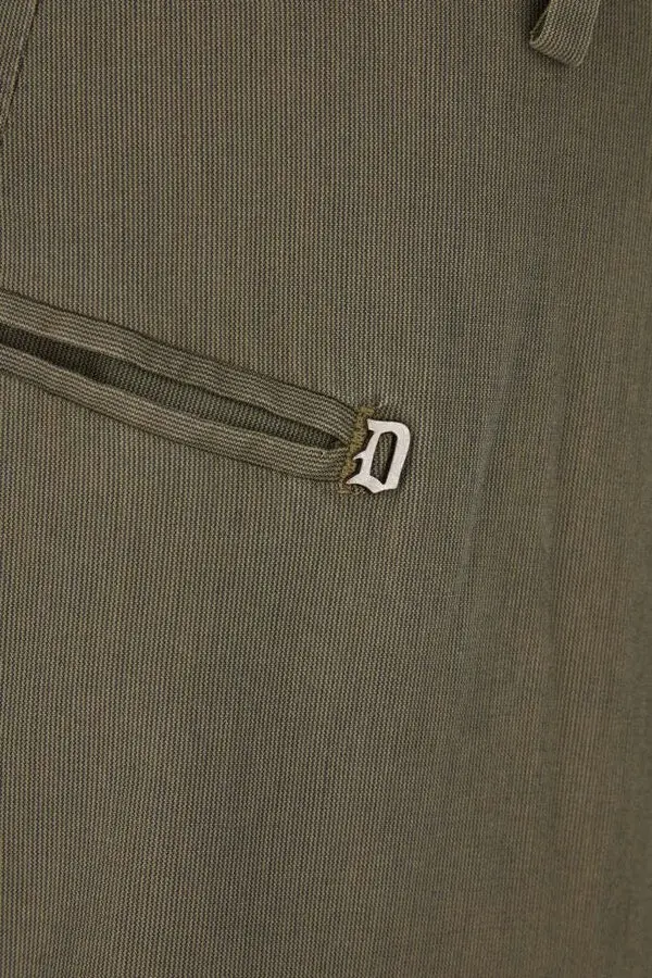 DONDUP Tailored Belt Loops Slacks - Green