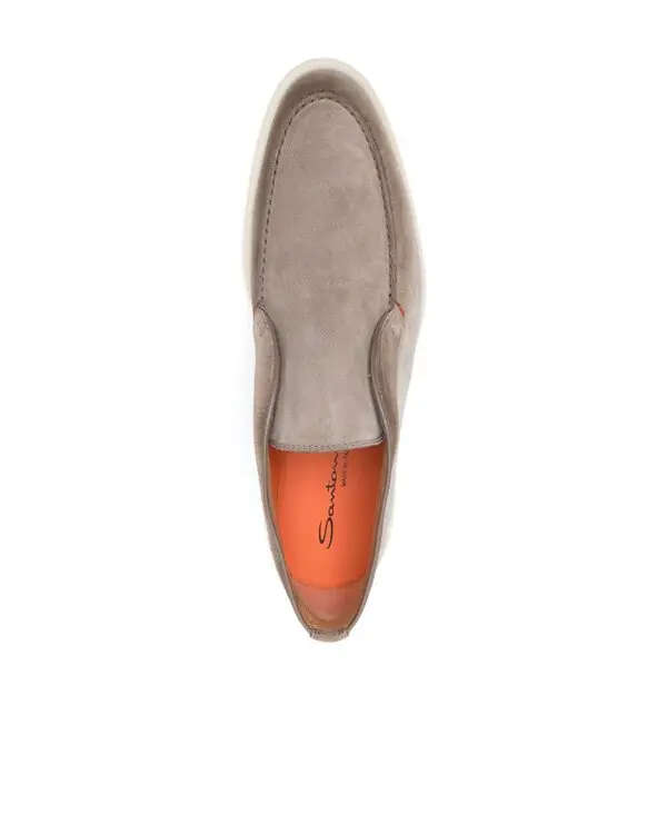 Santoni Desert Round Toe Slip-on Boots
