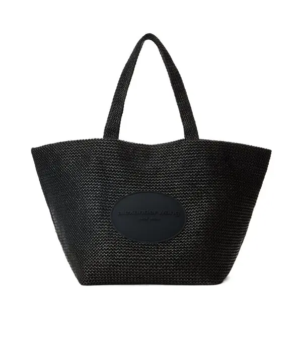 Alexander Wang Logo Embossed Xl Punch Tote Bag