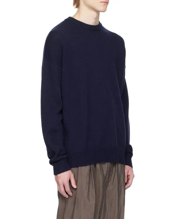 JIL SANDER Crewneck Knitted Jumper - Black