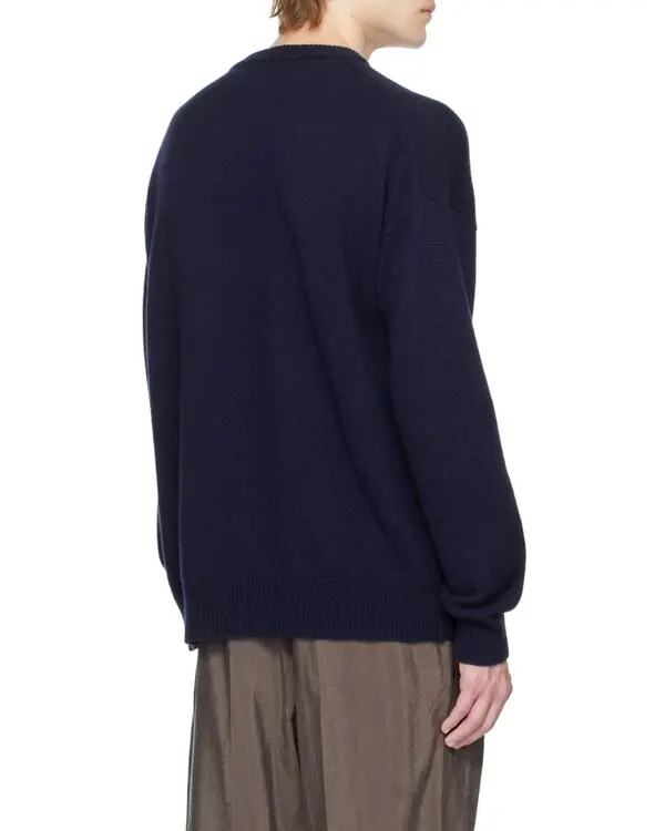 JIL SANDER Crewneck Knitted Jumper - Black