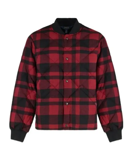 Ralph Lauren Quilted Plaid Bomber Jacket
