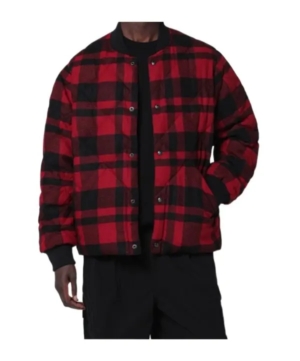 Ralph Lauren Quilted Plaid Bomber Jacket