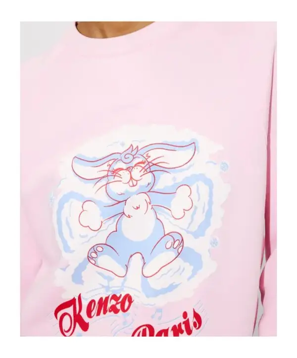 Kenzo Cotton Sweatshirt With Graphic Print
