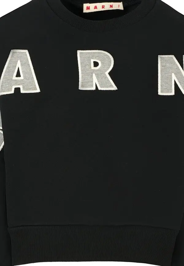 Marni Logo Embellished Crewneck Sweatshirt