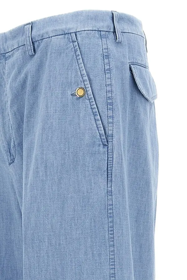Valentino Garavani Button Detailed Wide-leg Jeans