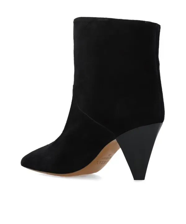 Isabel Marant Étoile Larta Pointed-toe Ankle Boots - Black