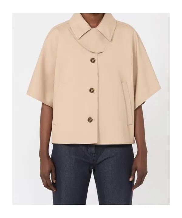 Max Mara Paggio Cape Coat - Albino
