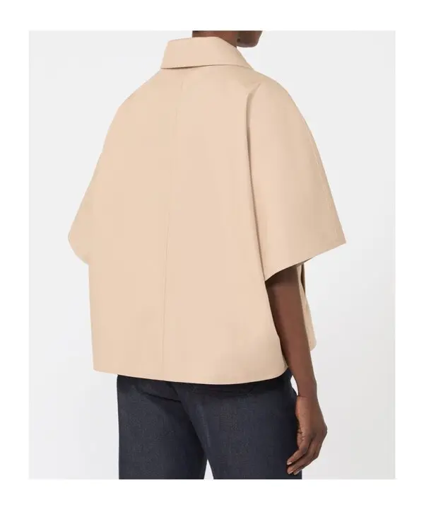 Max Mara Paggio Cape Coat - Albino