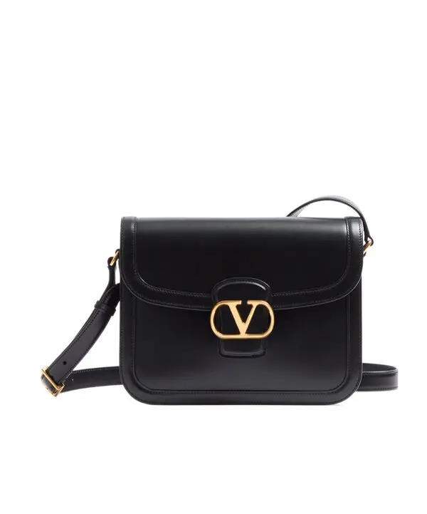 Valentino Garavani 9to5 Foldover Top Shoulder Bag - Black