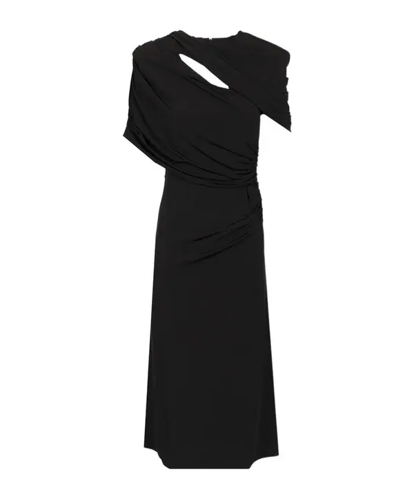 Stella McCartney Draped Zip Midi Dress