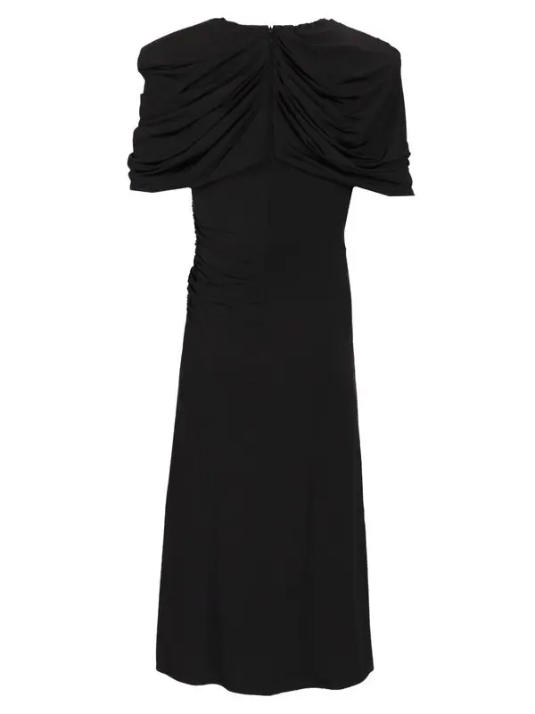 Stella McCartney Draped Zip Midi Dress