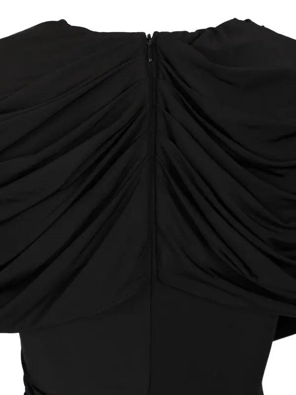 Stella McCartney Draped Zip Midi Dress