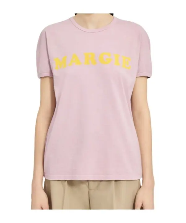 MAISON MARGIELA Printed Crewneck T-shirt - Pink