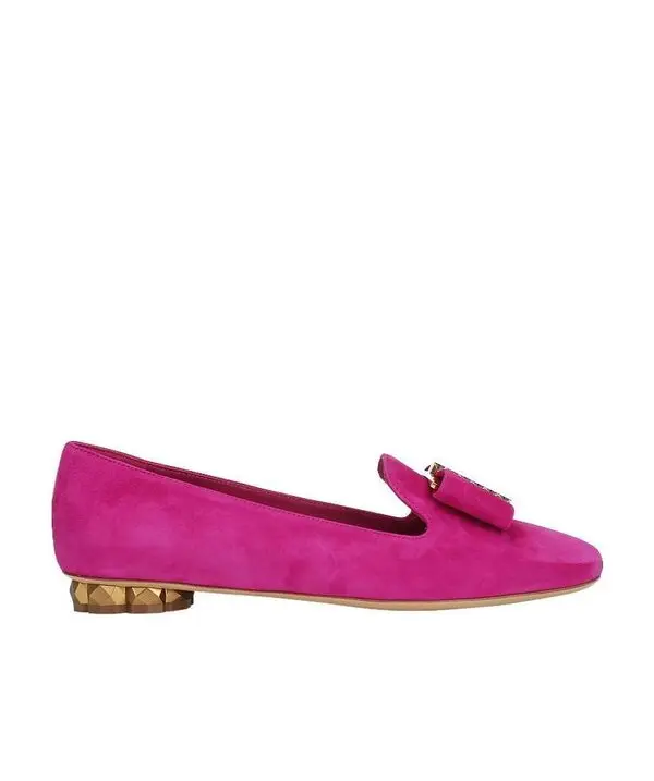 FERRAGAMO Bow Detailing Flat Shoes