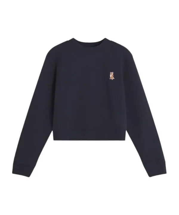 Maison Kitsuné Lady Fox Cropped Sweatshirt