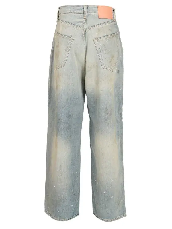 Acne Studios Paint Splatter Wide-leg Jeans