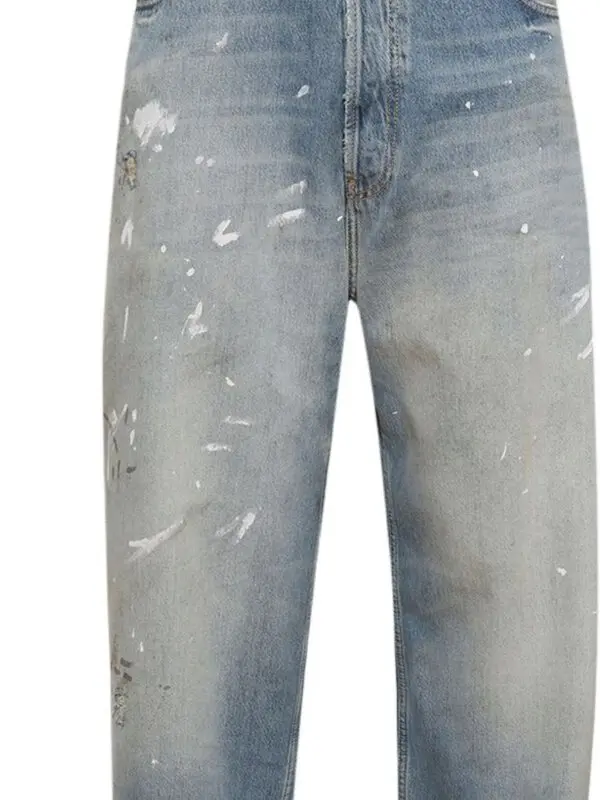 Acne Studios Paint Splatter Wide-leg Jeans