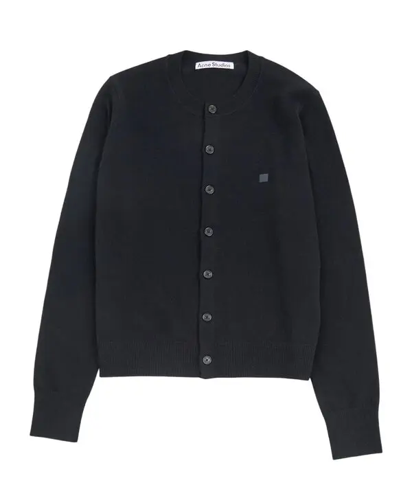Acne Studios Long Sleeve Cardigan - Black