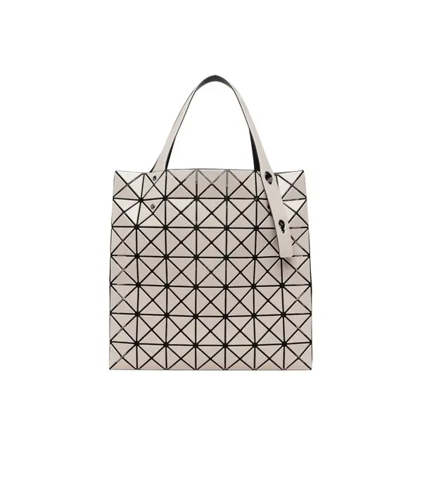 Issey Miyake Geometric Patterned Shoulder Bag - White